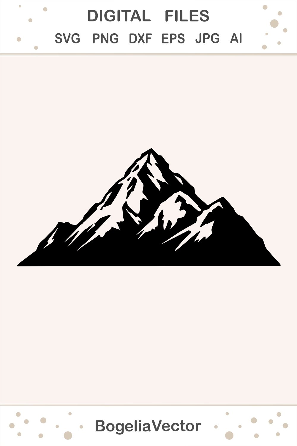 Mountain Svg Cut file, Mountain Range Svg