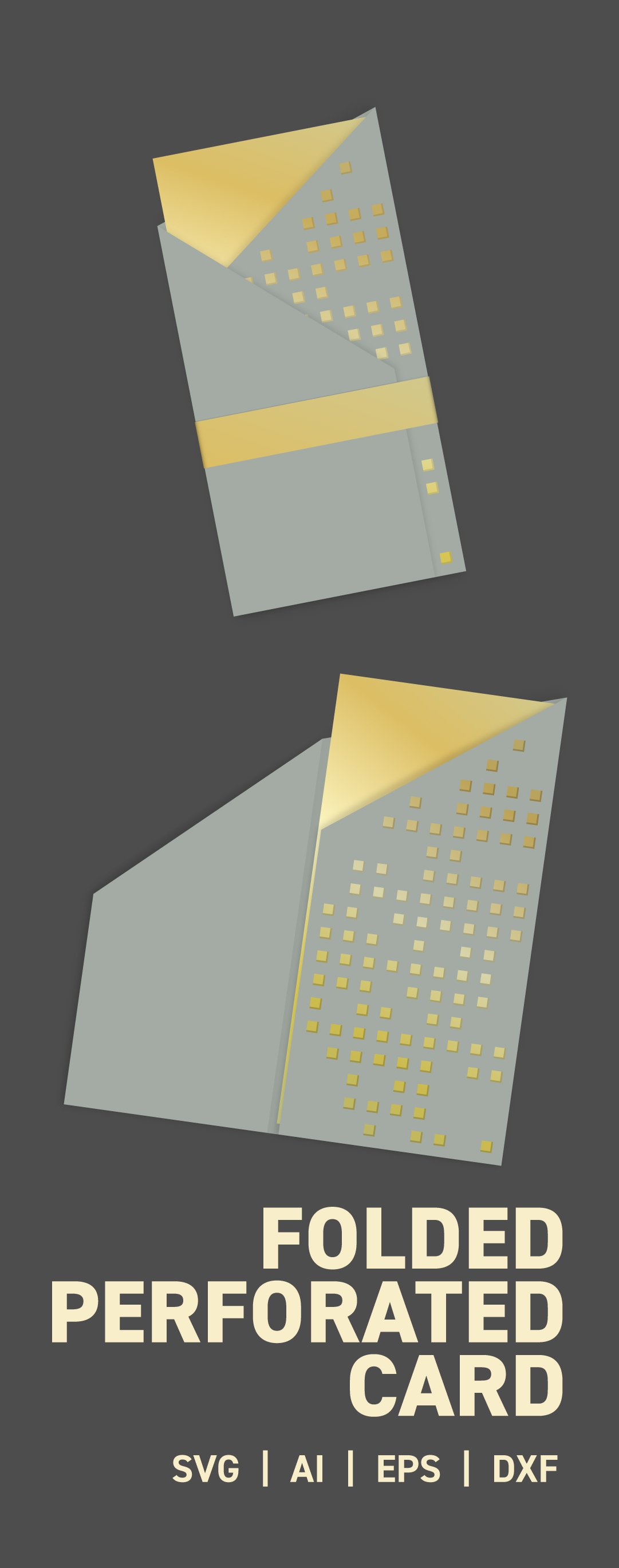 Folded Perforated Card / Greetings Card Holder