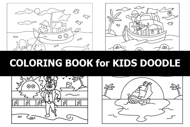 coloring book for kids doodle part 1