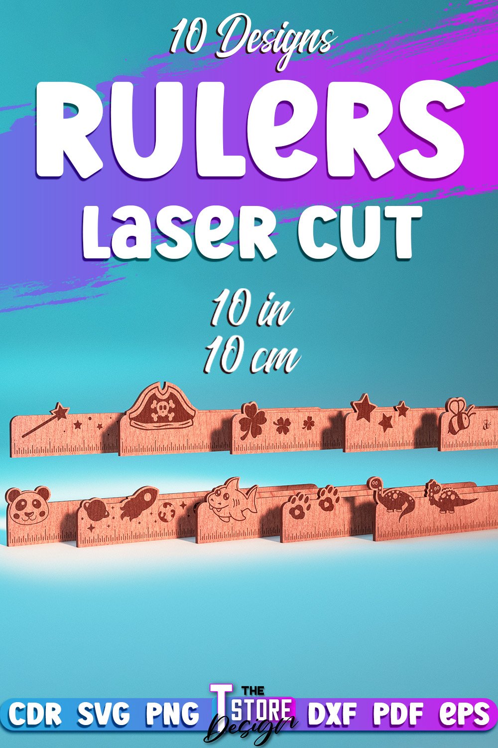 Rulers Laser Cut SVG Bundle|Rulers Laser Design|Engraving