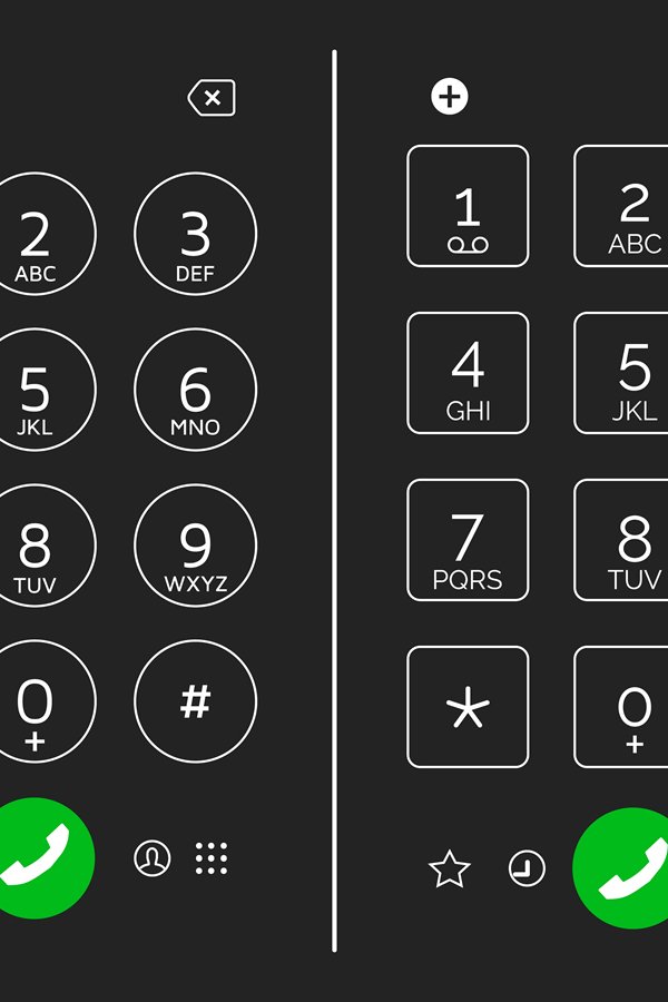 Cellphone keypad screen