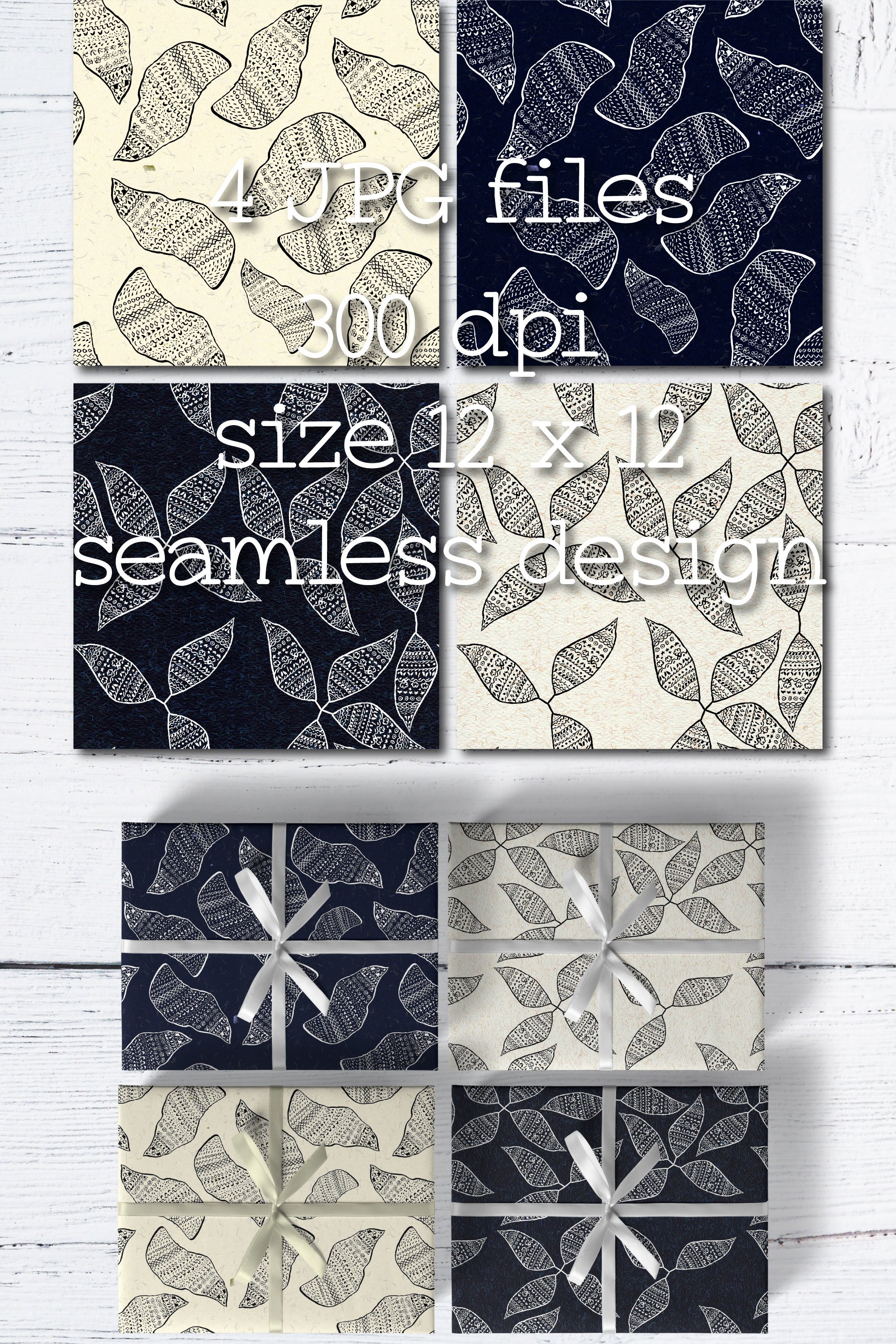 Boho Digital Paper, Seamless Patterns