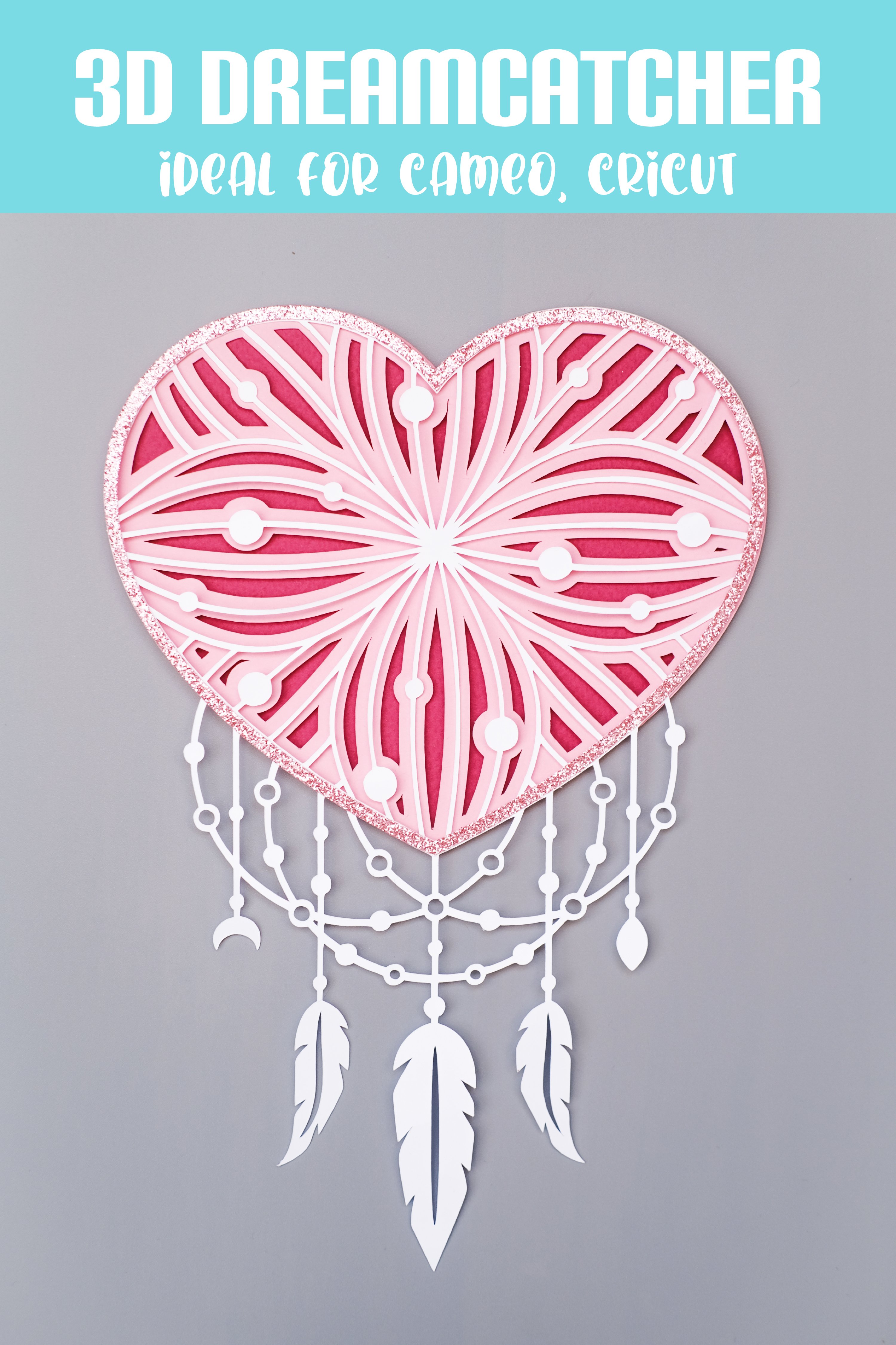 3D layered paper cut dreamcatcher I Dreamcatcher SVG