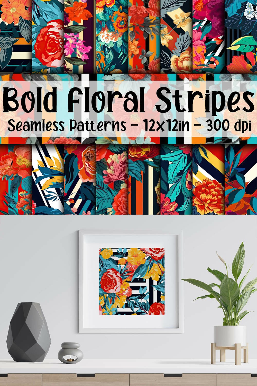 Seamless Cherry Blossoms Digital Paper