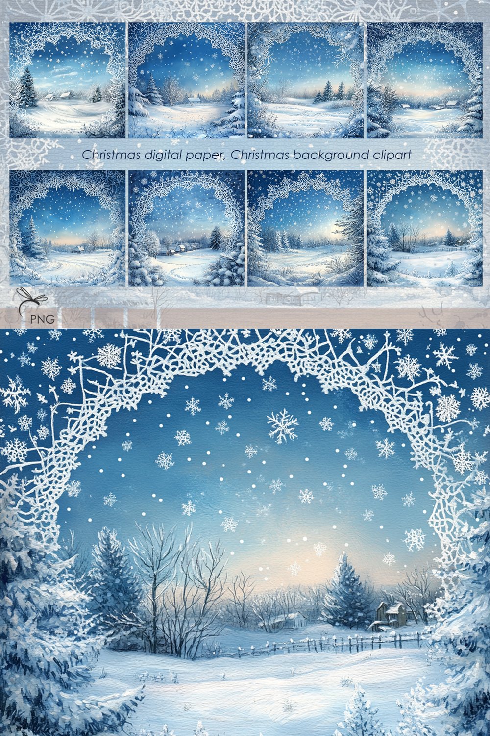 Christmas digital paper, Christmas background (4819954)