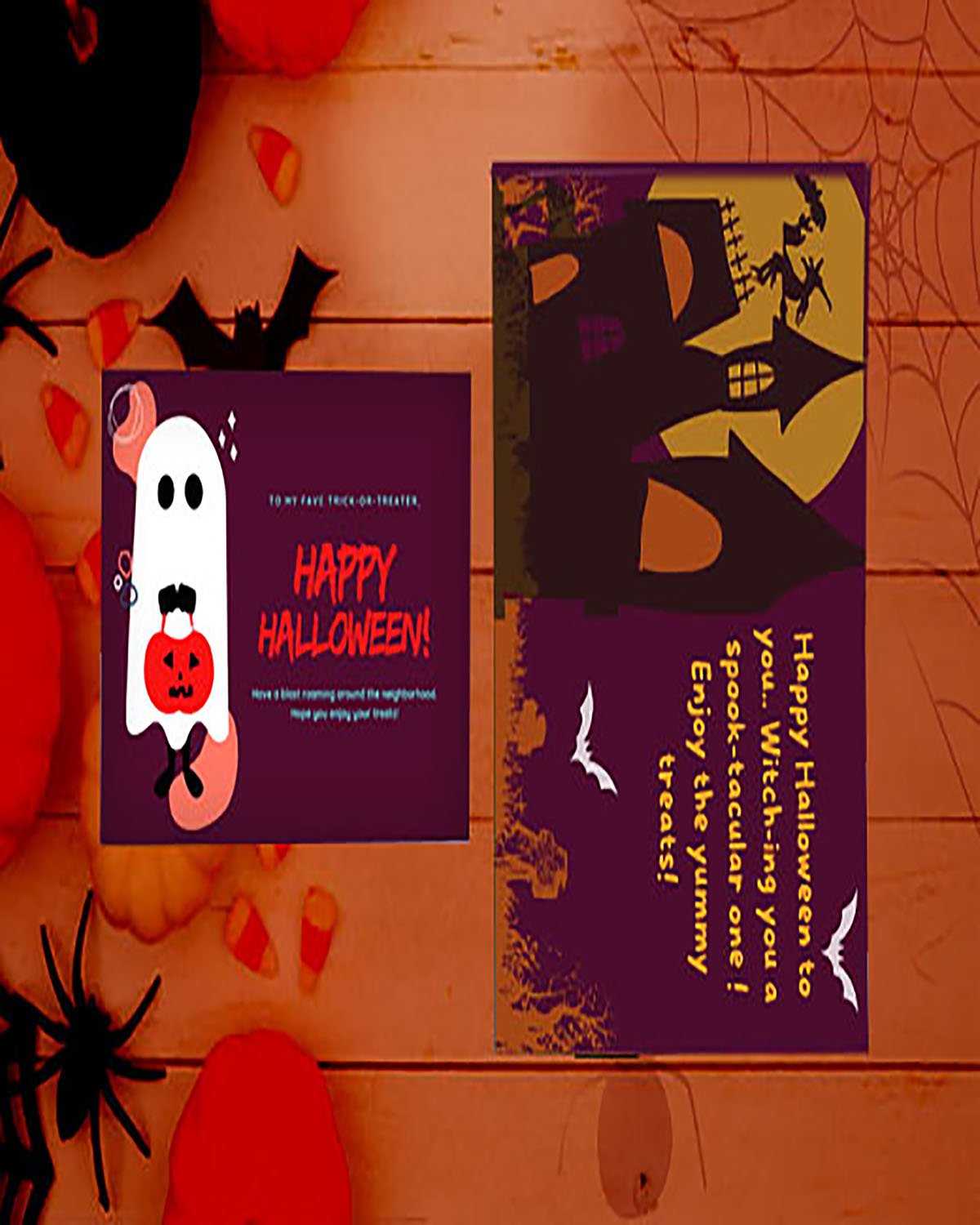 Halloween Greeting Card PNG
