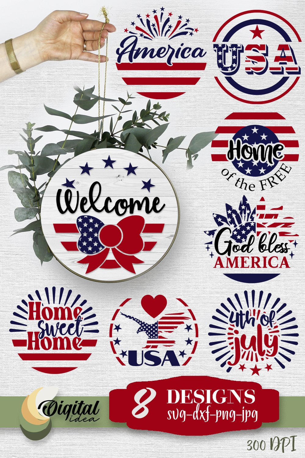 Patriotic round signs svg | 4th Of July Patriotic (1947996)