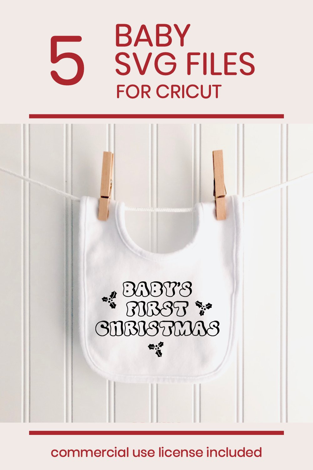 Funny Baby Bib SVG Bundle | Baby Christmas SVG Bundle
