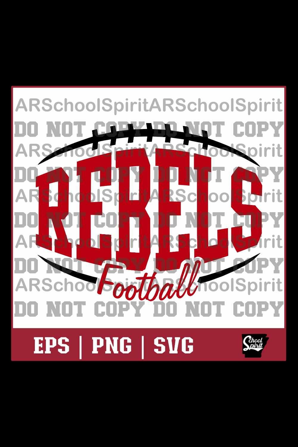 Rebels Football SVG Shirt Design