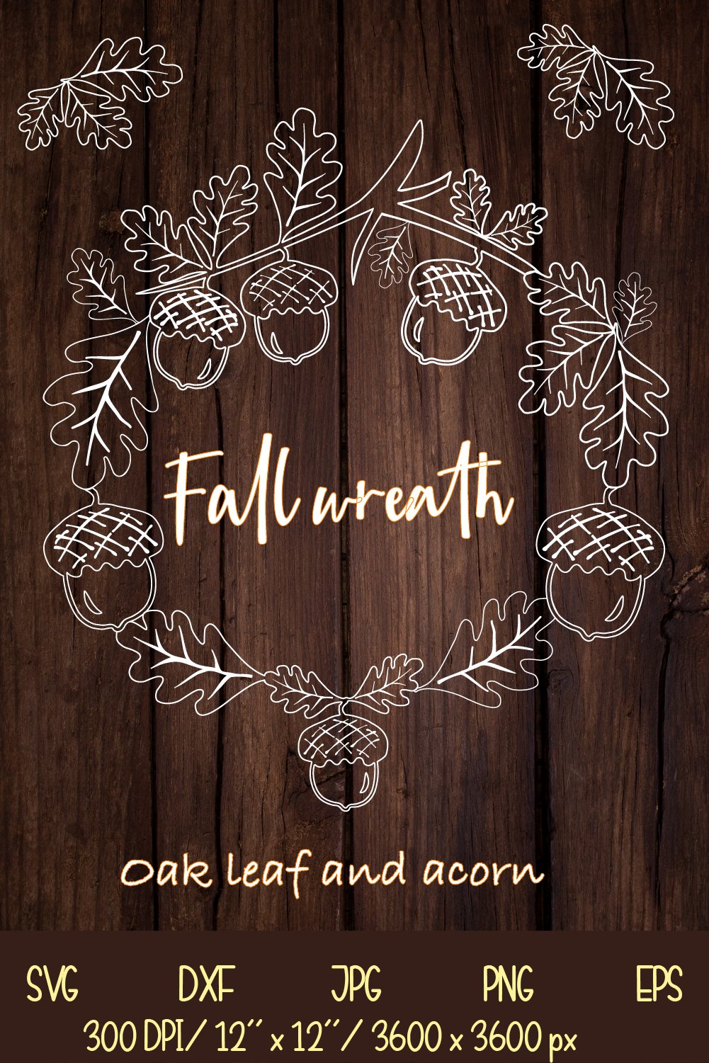 Fall wreath SVG. Wreath sublimation or cutting. (912802)