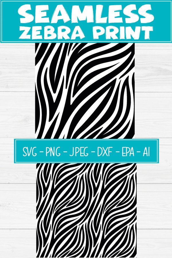 Layered Zebra Seamless Print SVGs sublimation