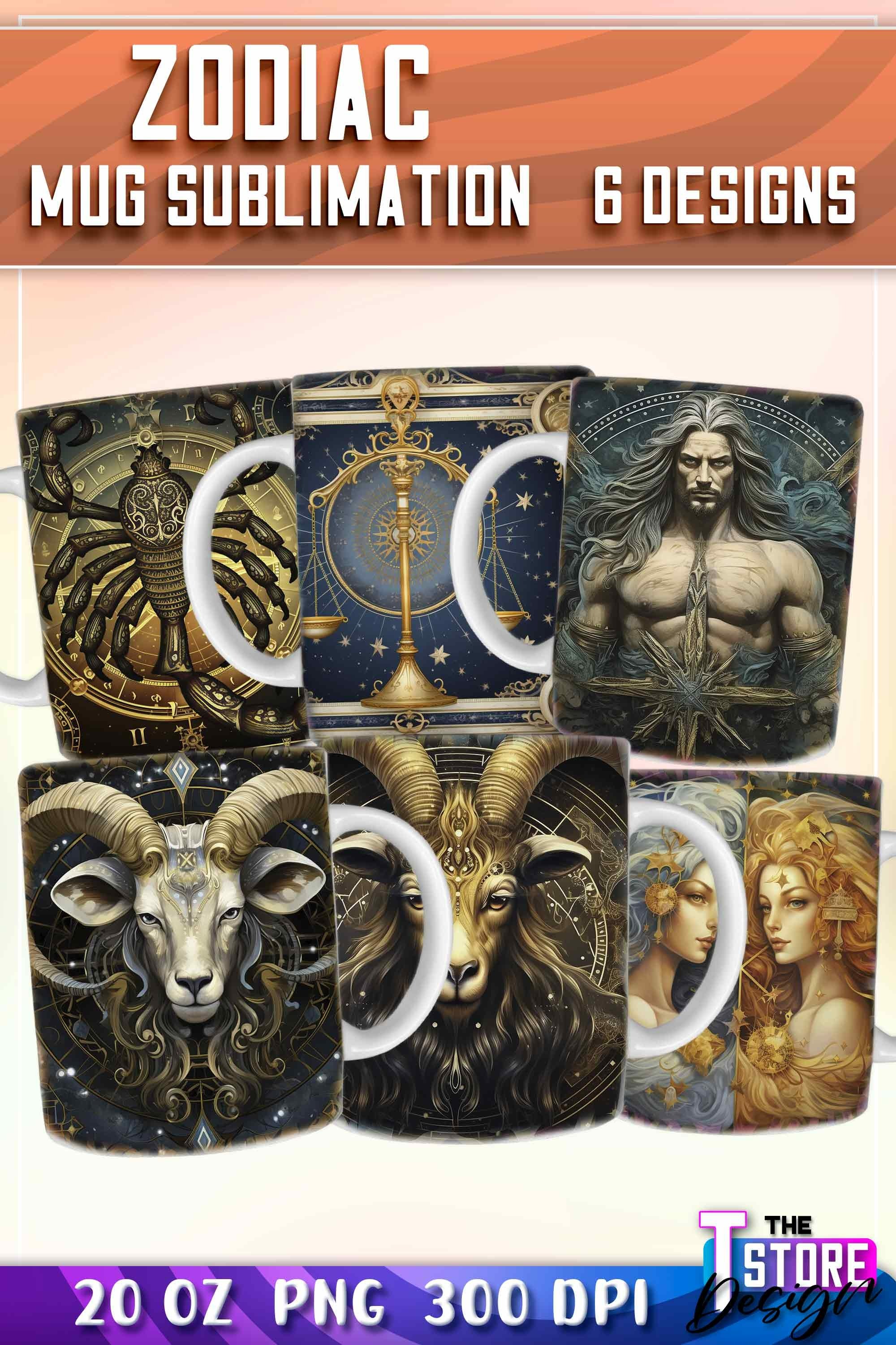 Zodiac Mug Sublimation | Zodiac Mug Wrap | Mug (3013993)