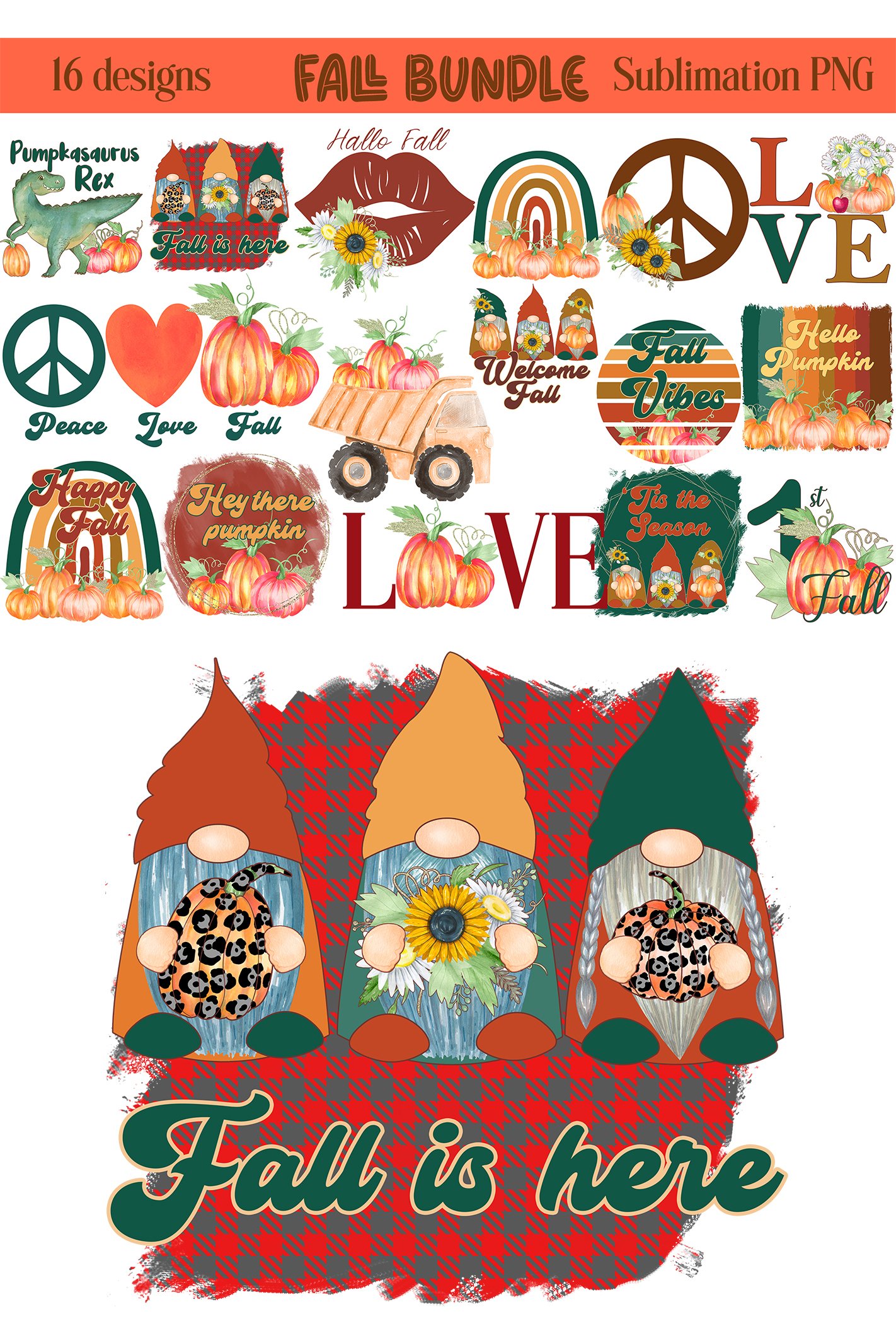 Fall Bundle PNG | Autumn Sublimation Bundle