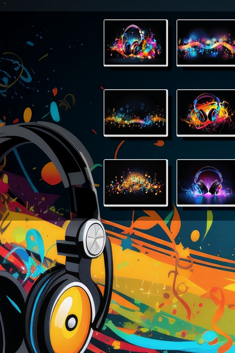 12x different colorful modern music backgrounds
