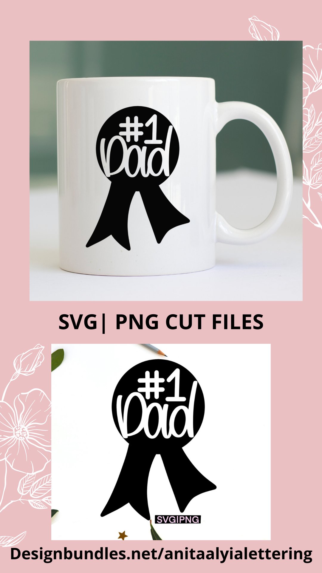 #1 dad svg