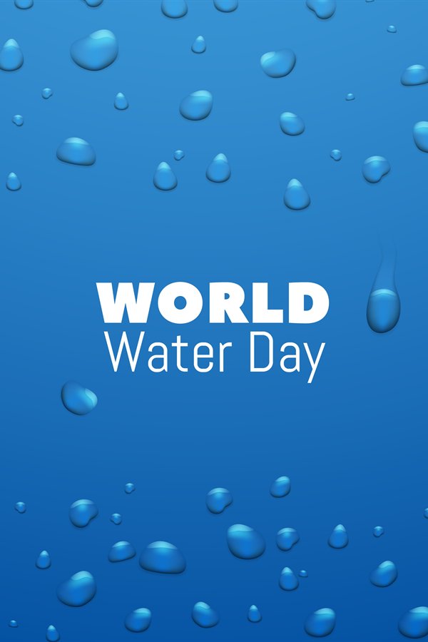 Water day. Save world resource and conservation earth banner