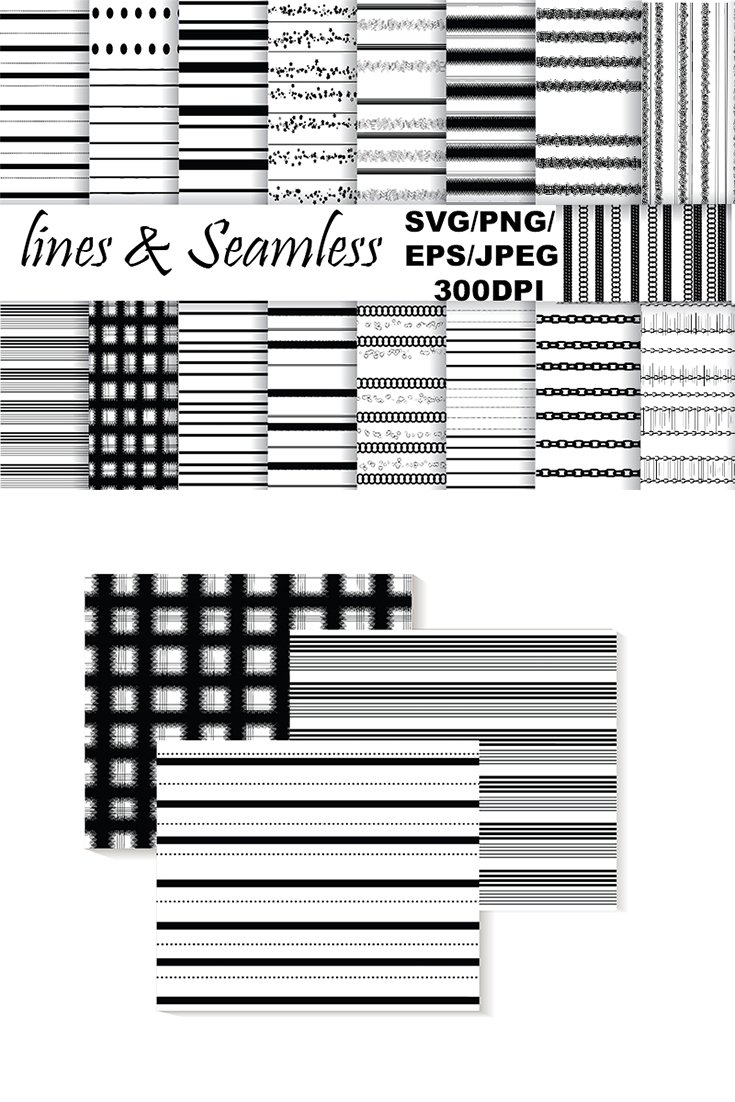 lines & seamless SVG. Patterns.