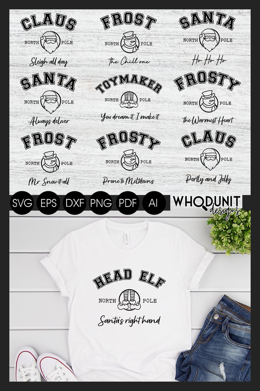 Varsity Style Christmas SVG | Fun Christmas cut files