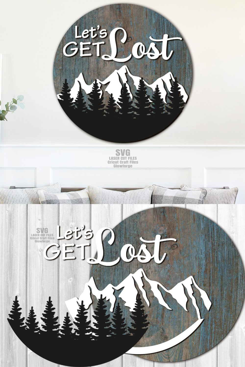 Let's Get Lost SVG Laser Cut Files | Adventure Sign SVG