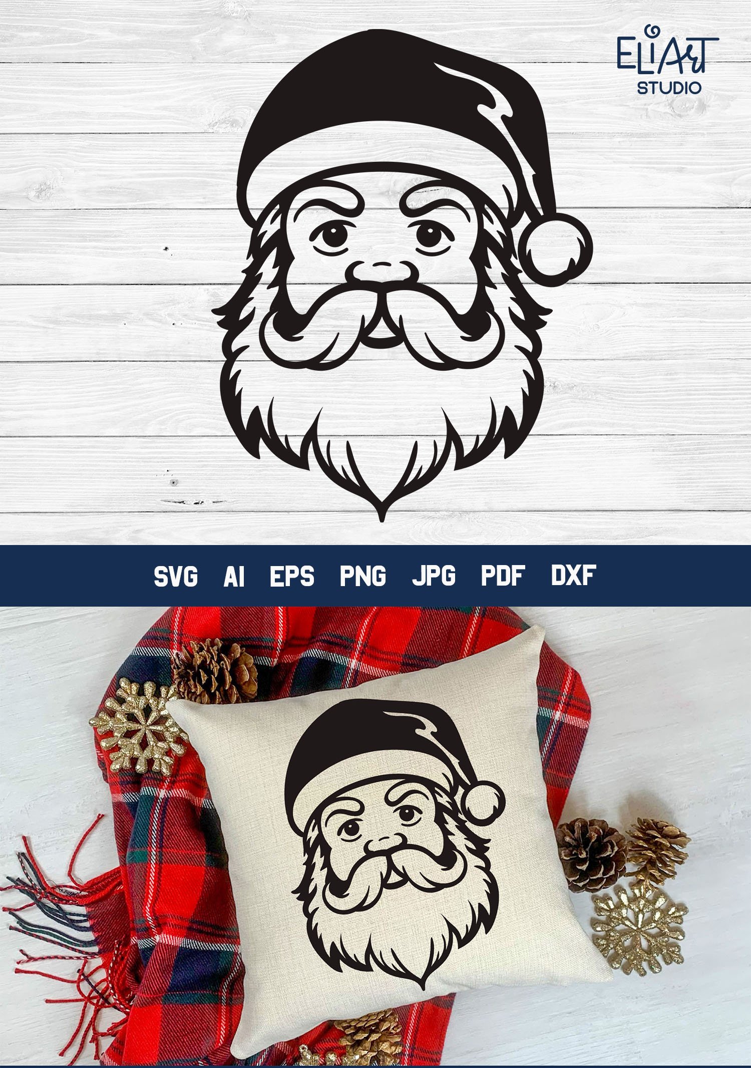 Santa Claus SVG | Christmas Tree Decoration