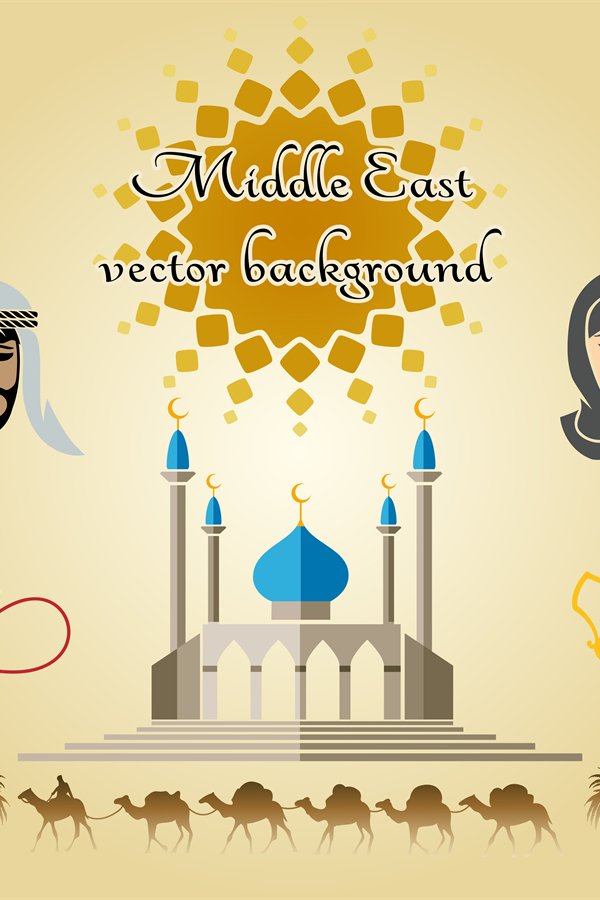 Arab vector background