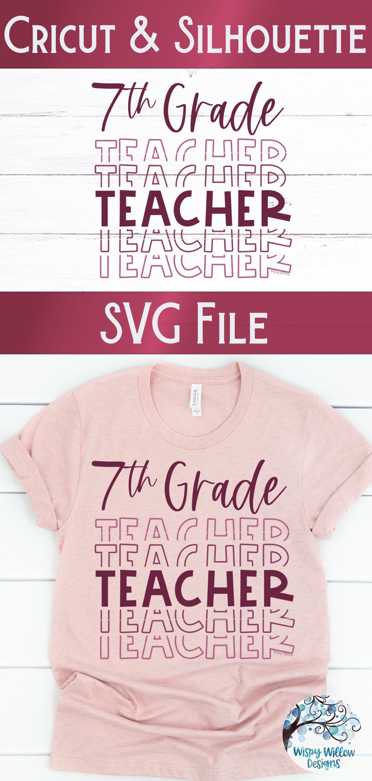 Seventh Grade Teacher SVG | Teacher Shirt SVG