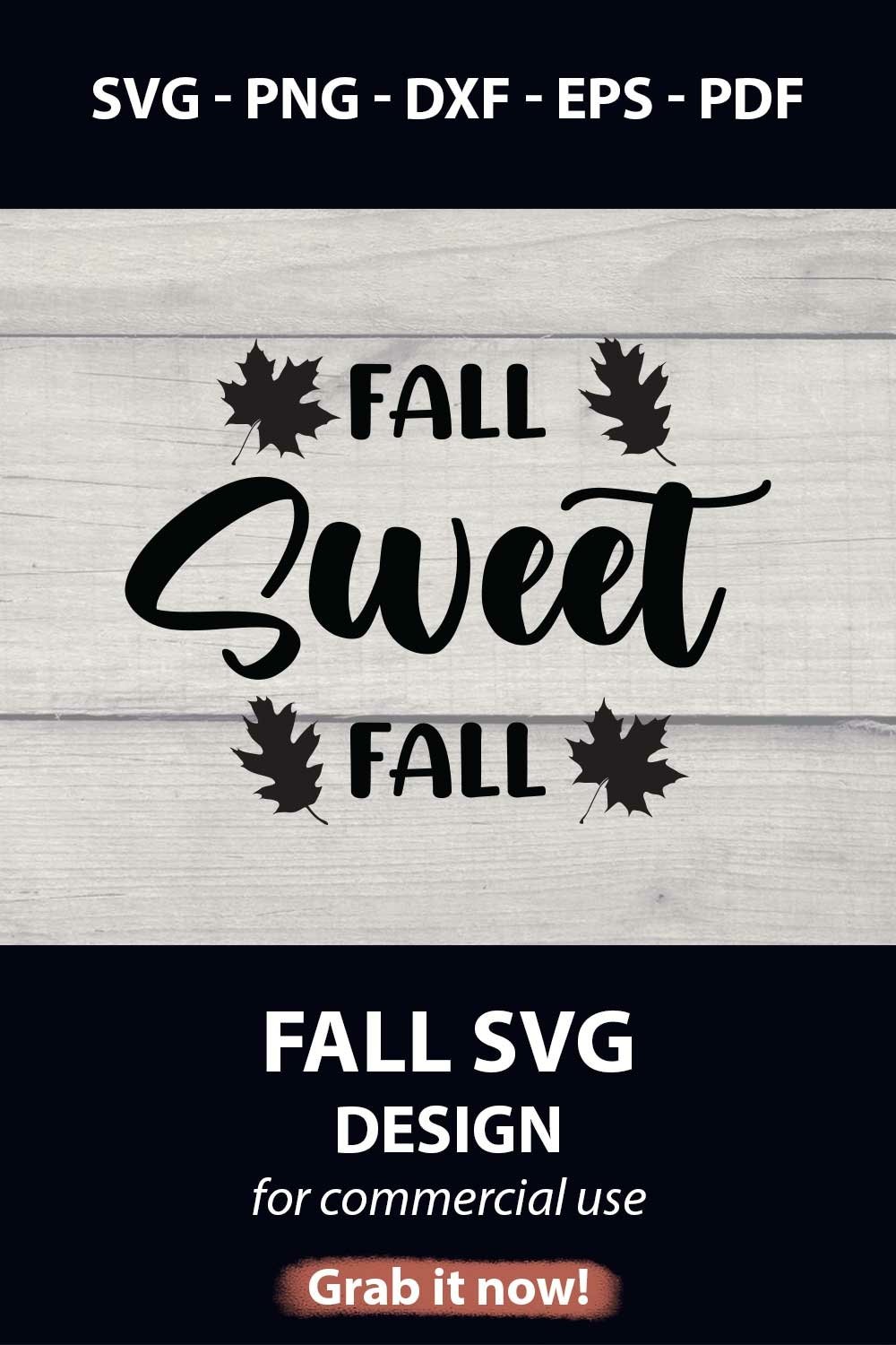 Fall Sweet Fall SVG Cut File