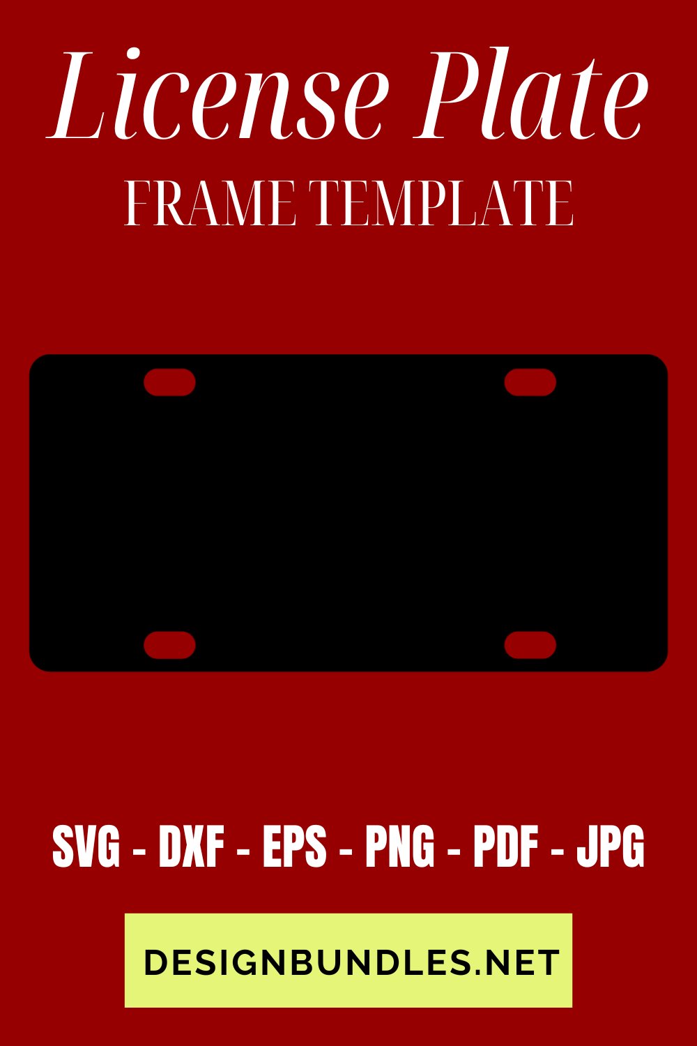 Car License Plate Template Sublimation SVG PNG EPS (2734224)