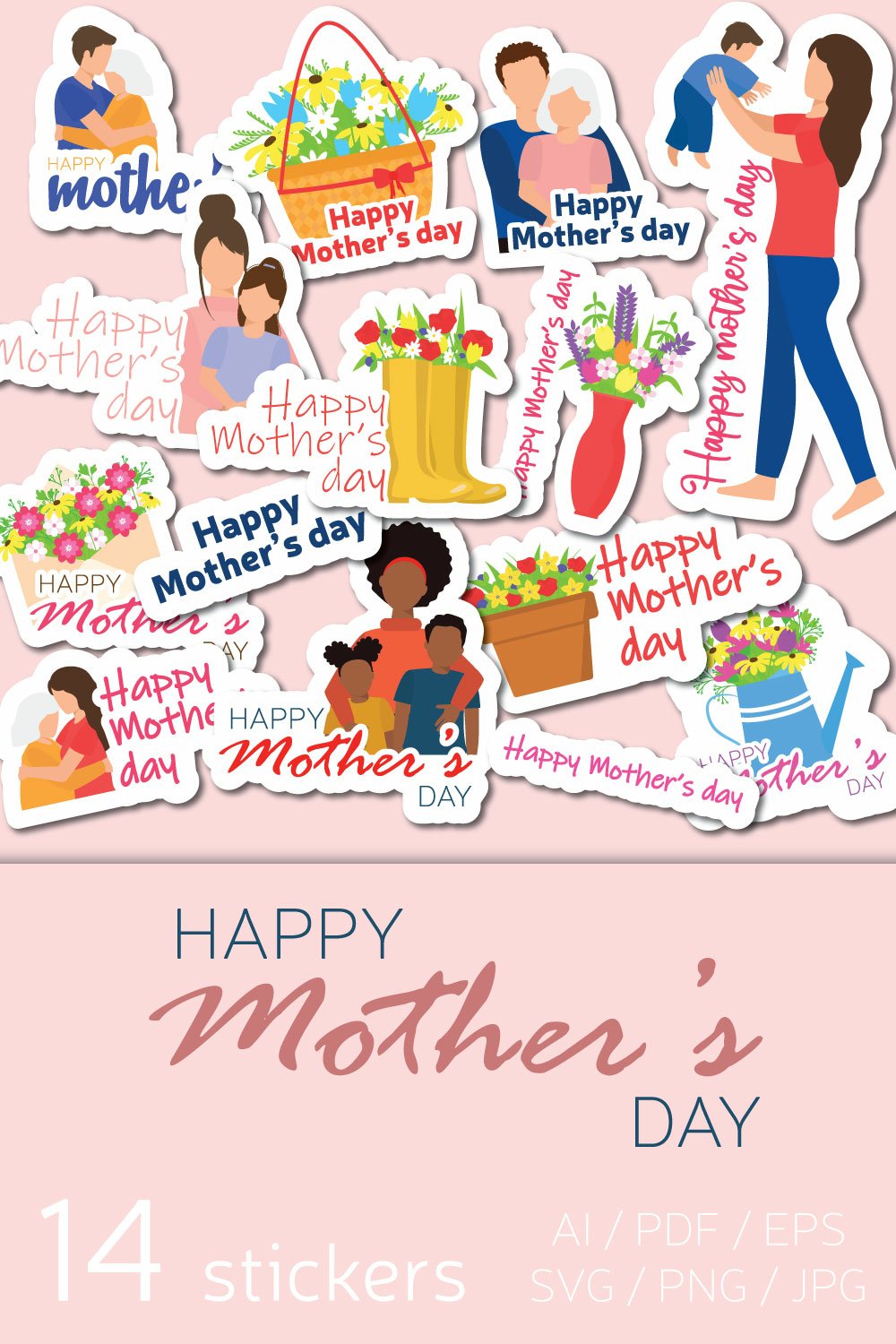 Happy Mother's Day Stickers