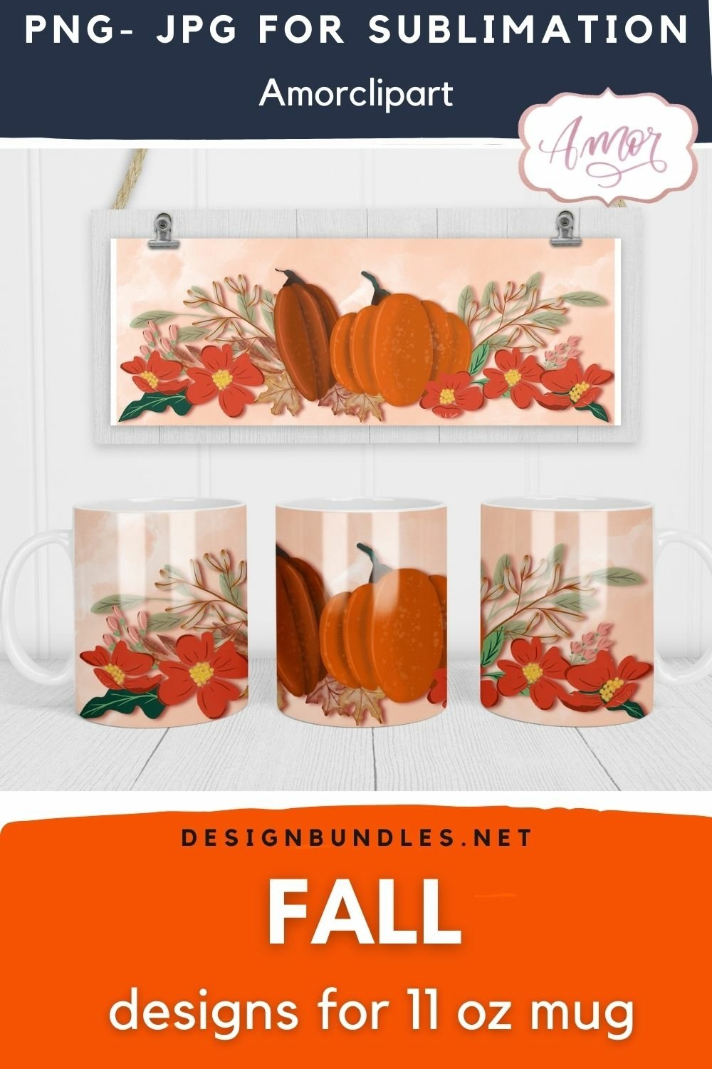 Fall design for mug sublimation 11oz (1443822)