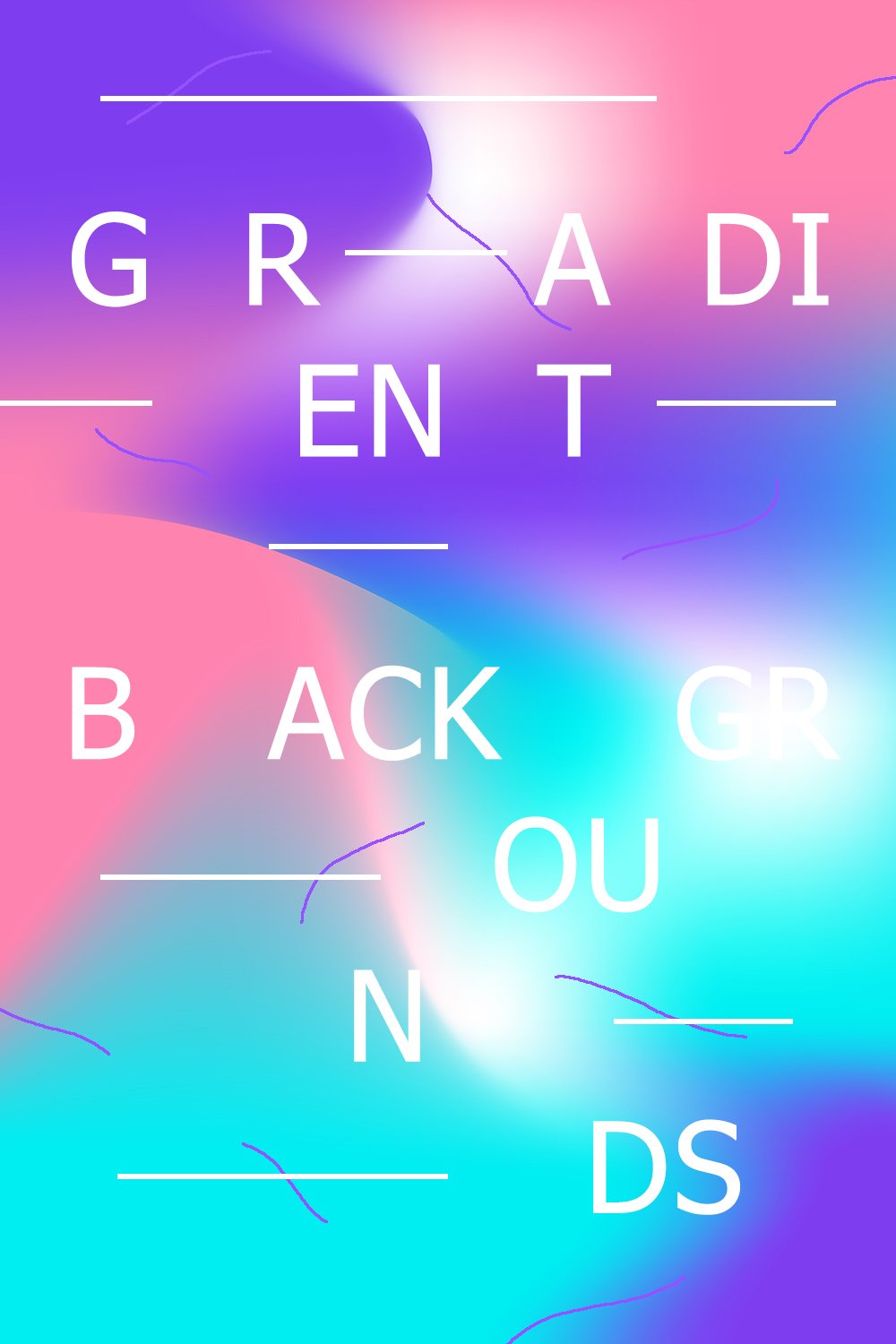 4 BRIGHT ABSTRACT GRADIENT BACKGROUNDS