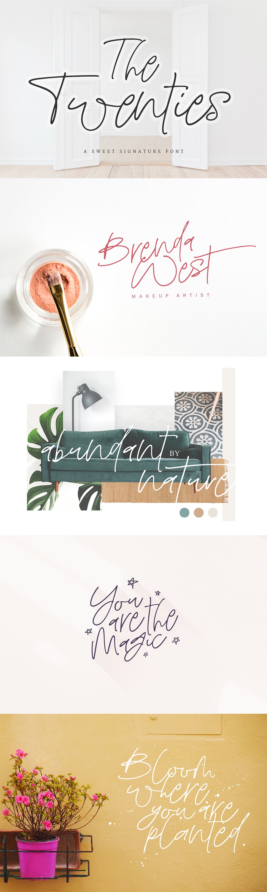 The Twenties | A Modern Signature Script Font