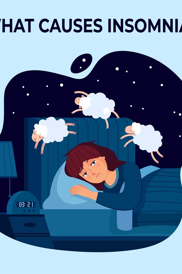 Causes Of Insomnia Sleep Disorder Poster Girl Cant Sleep A