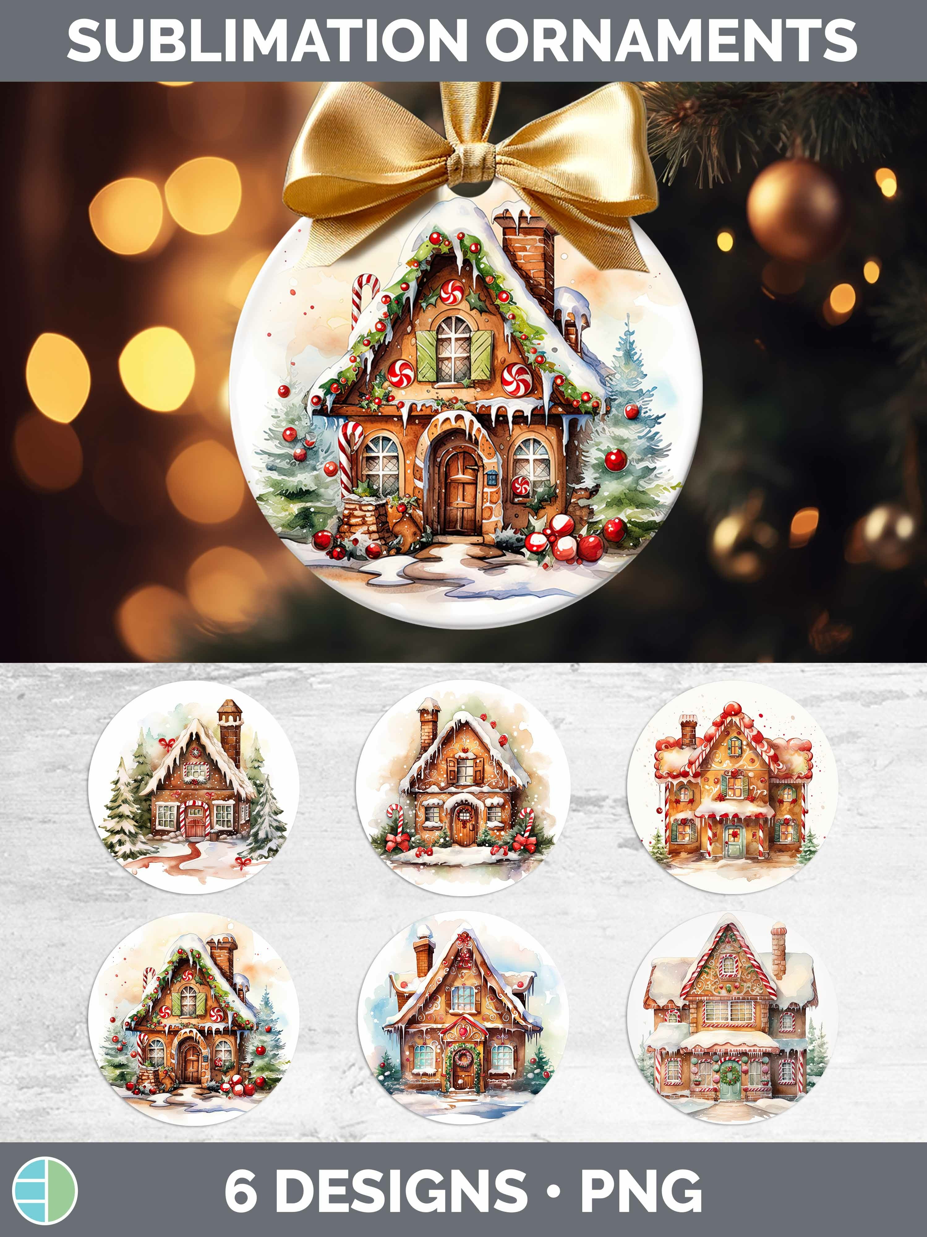 Christmas Gingerbread House Ornament | Bundle Bauble Designs