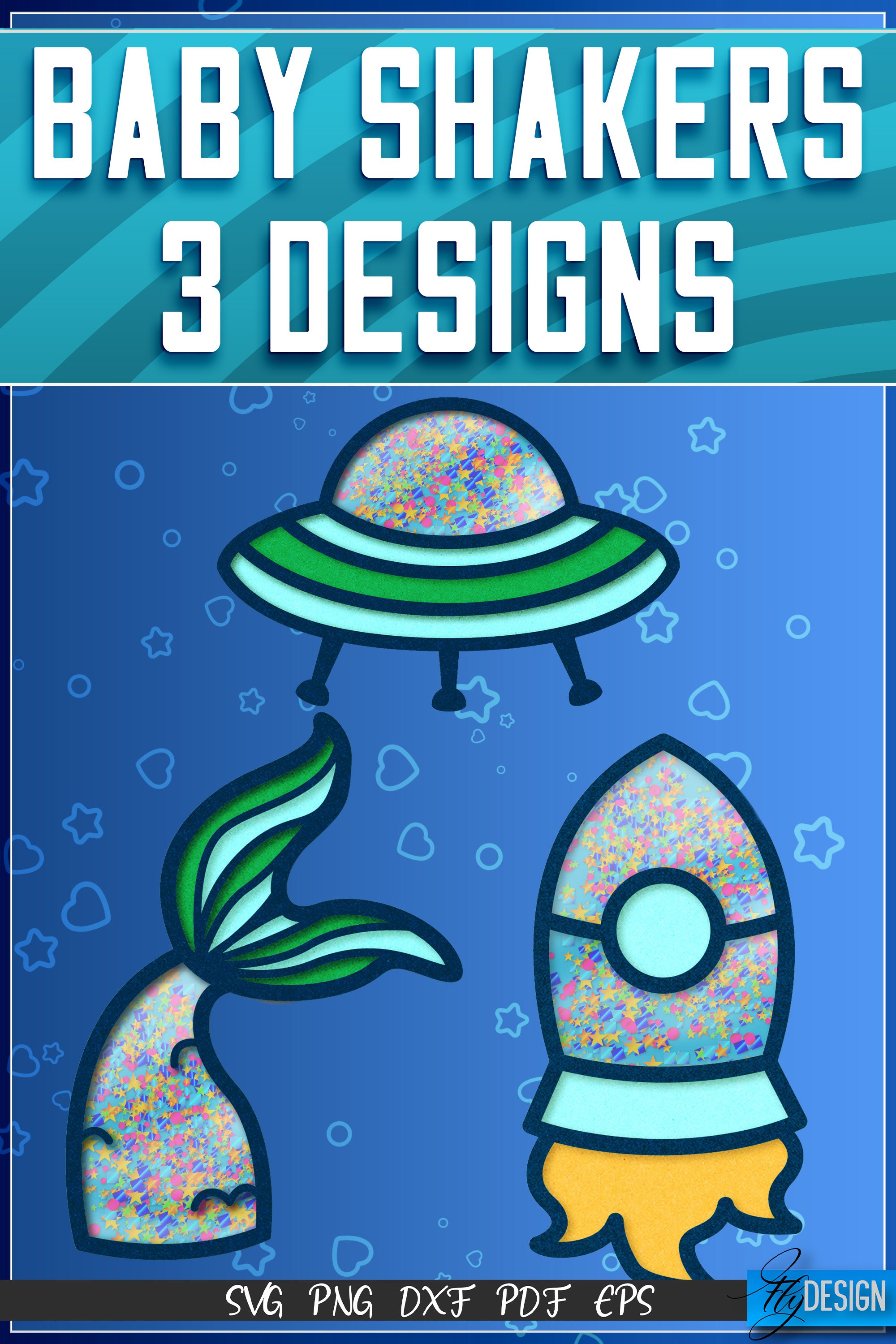 Baby Shakers SVG| Layered Cake Topper SVG | (2618112)