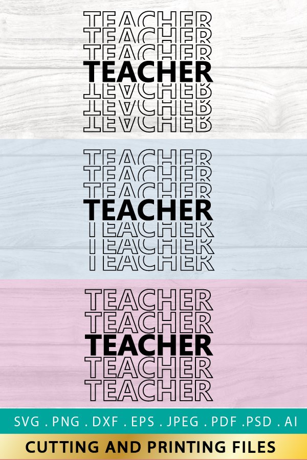 Teacher SVG PNG EPS DXF File School SVG Cutting (805757)