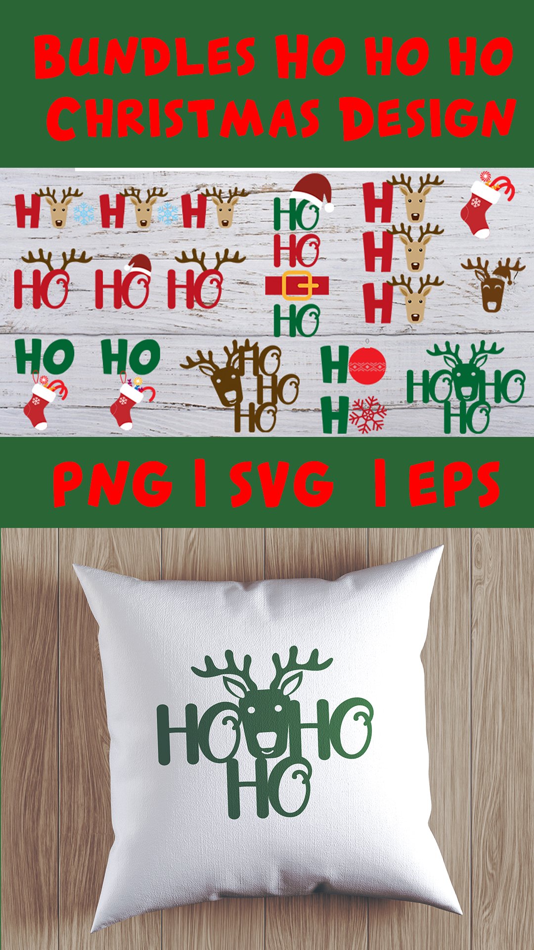 Ho Ho Ho Christmas Bundle SVG