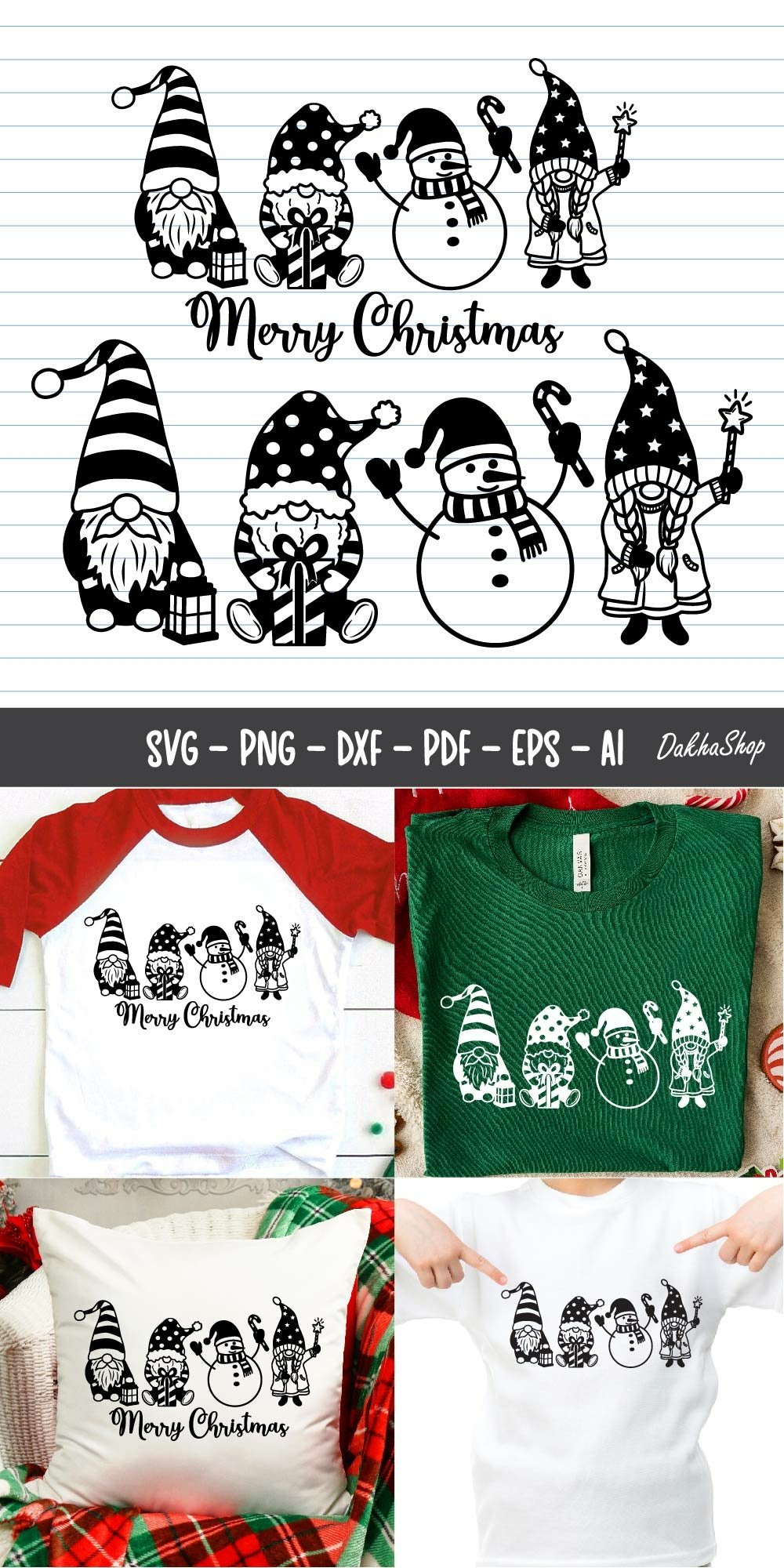 Merry Christmas Svg, Gnomes Christmas Svg, Gnome (4605867)