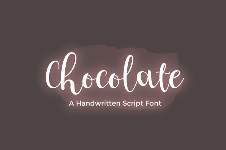 Chocolate - handwritten script font