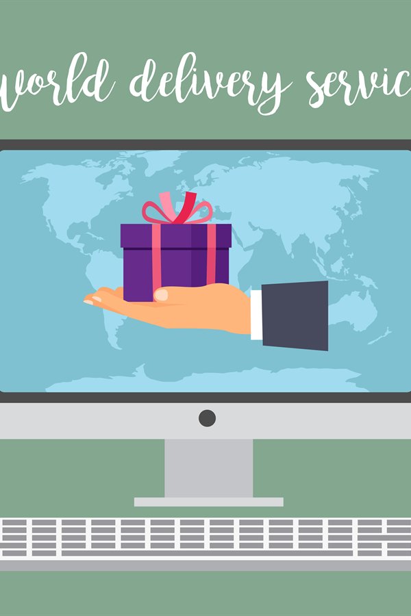 World delivery service concept