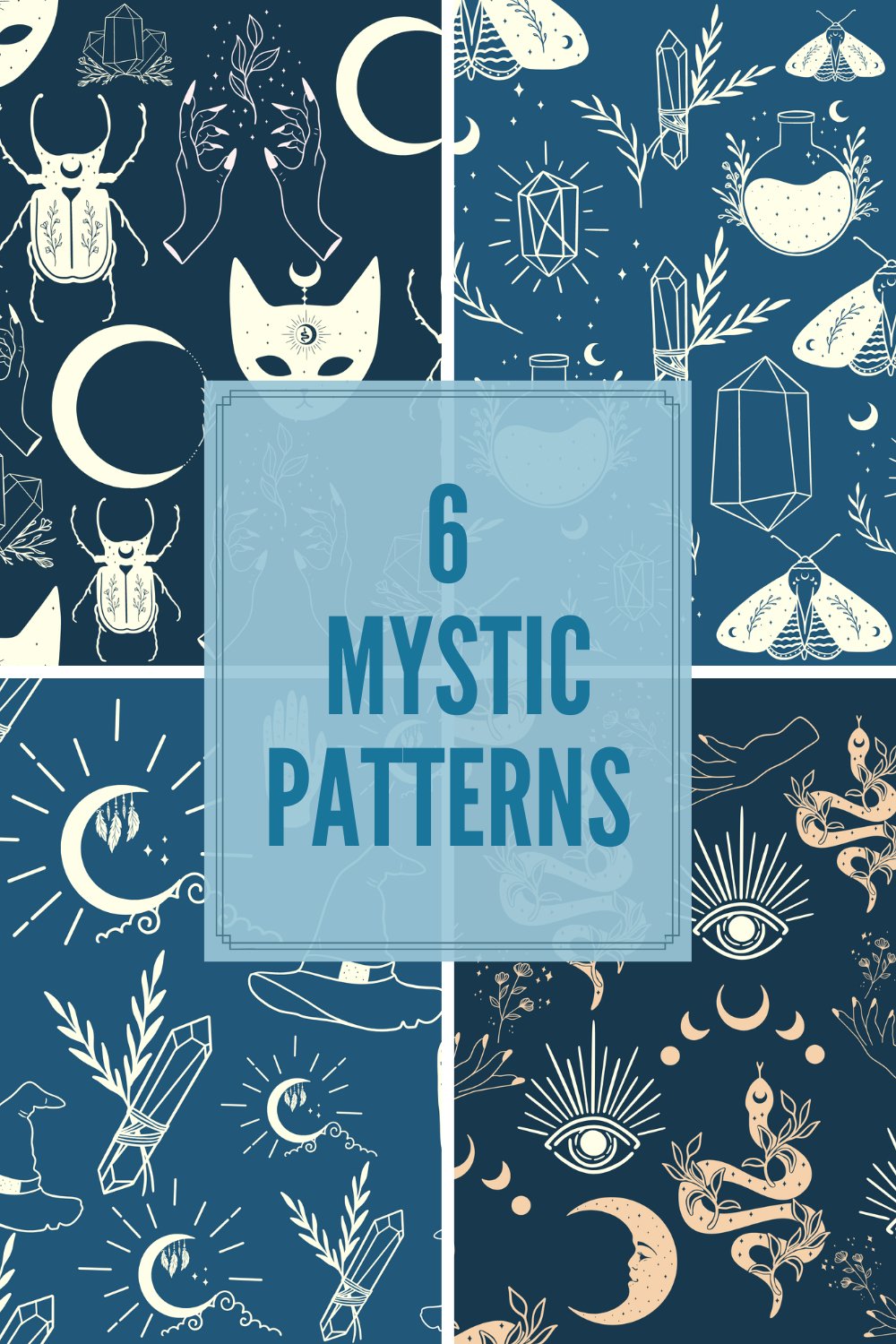 Celestial mystic witch esoteric seamless pattern (2261448)