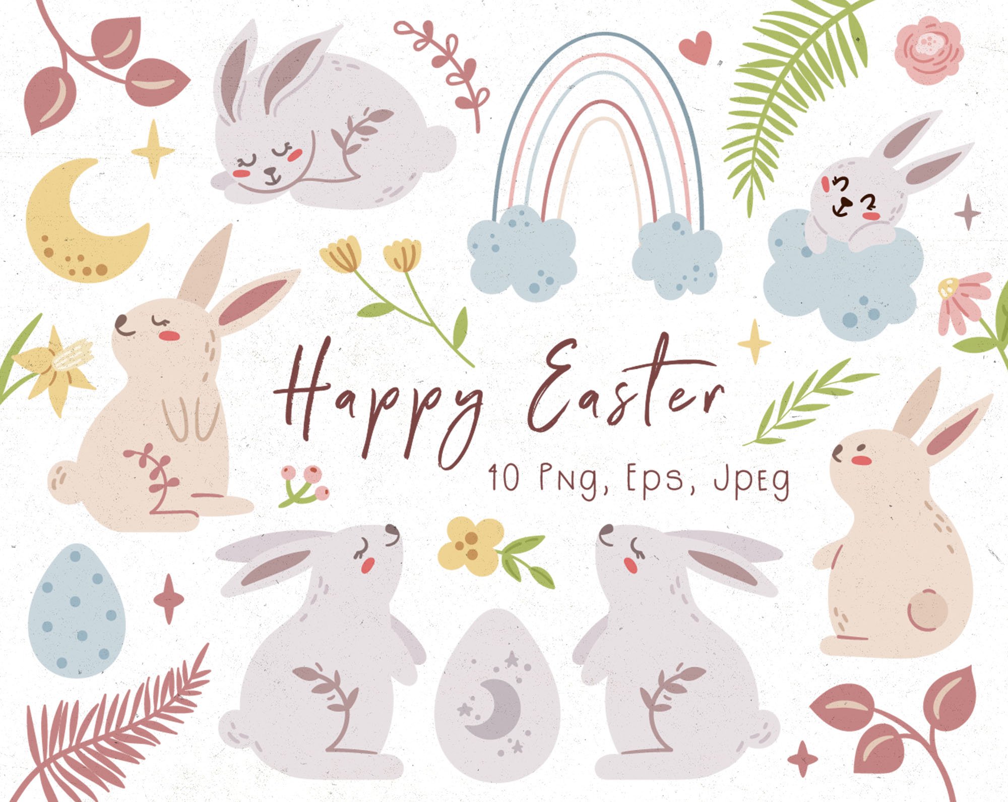 Easter Bunny kids clipart