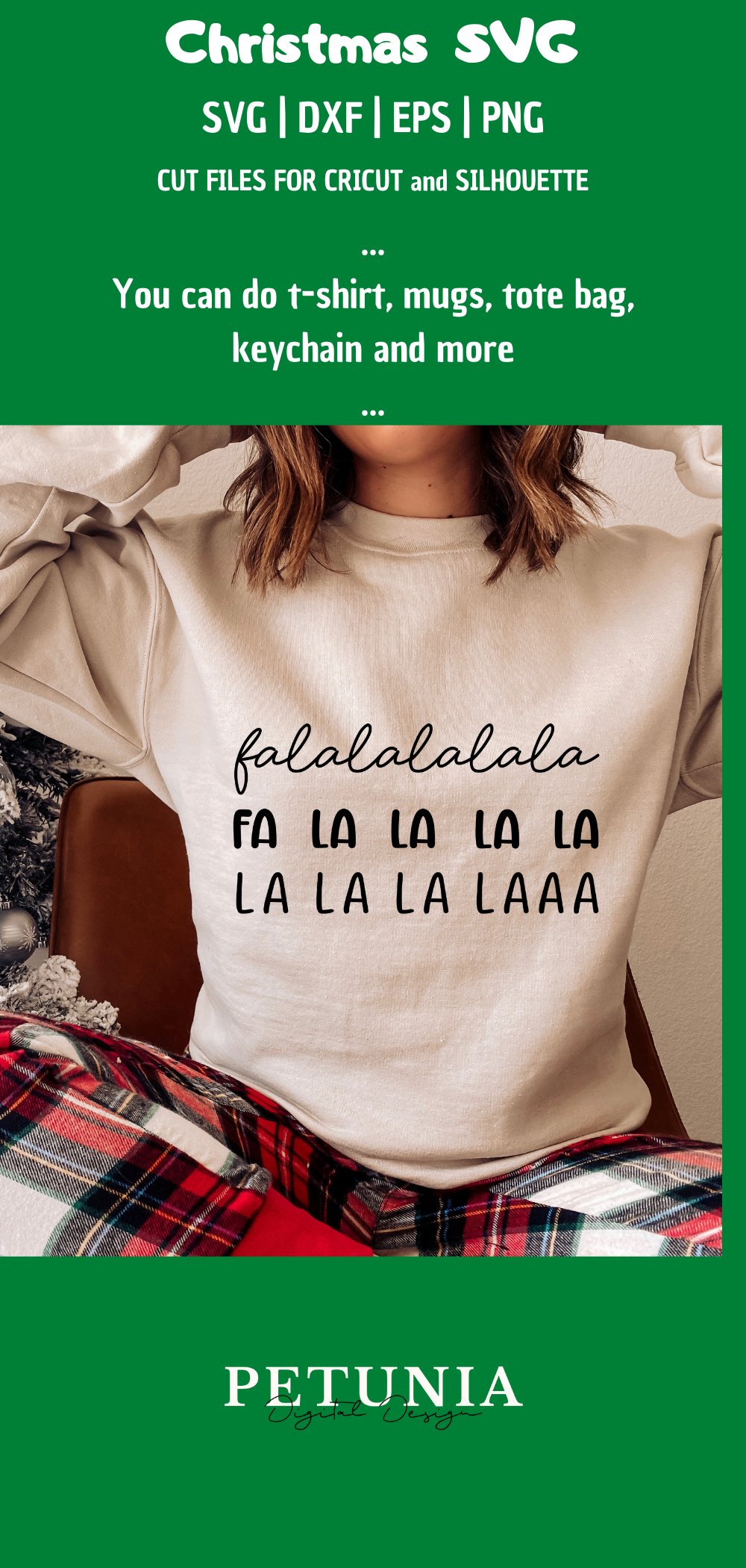 Fa La La La Svg | Christmas SVG Design