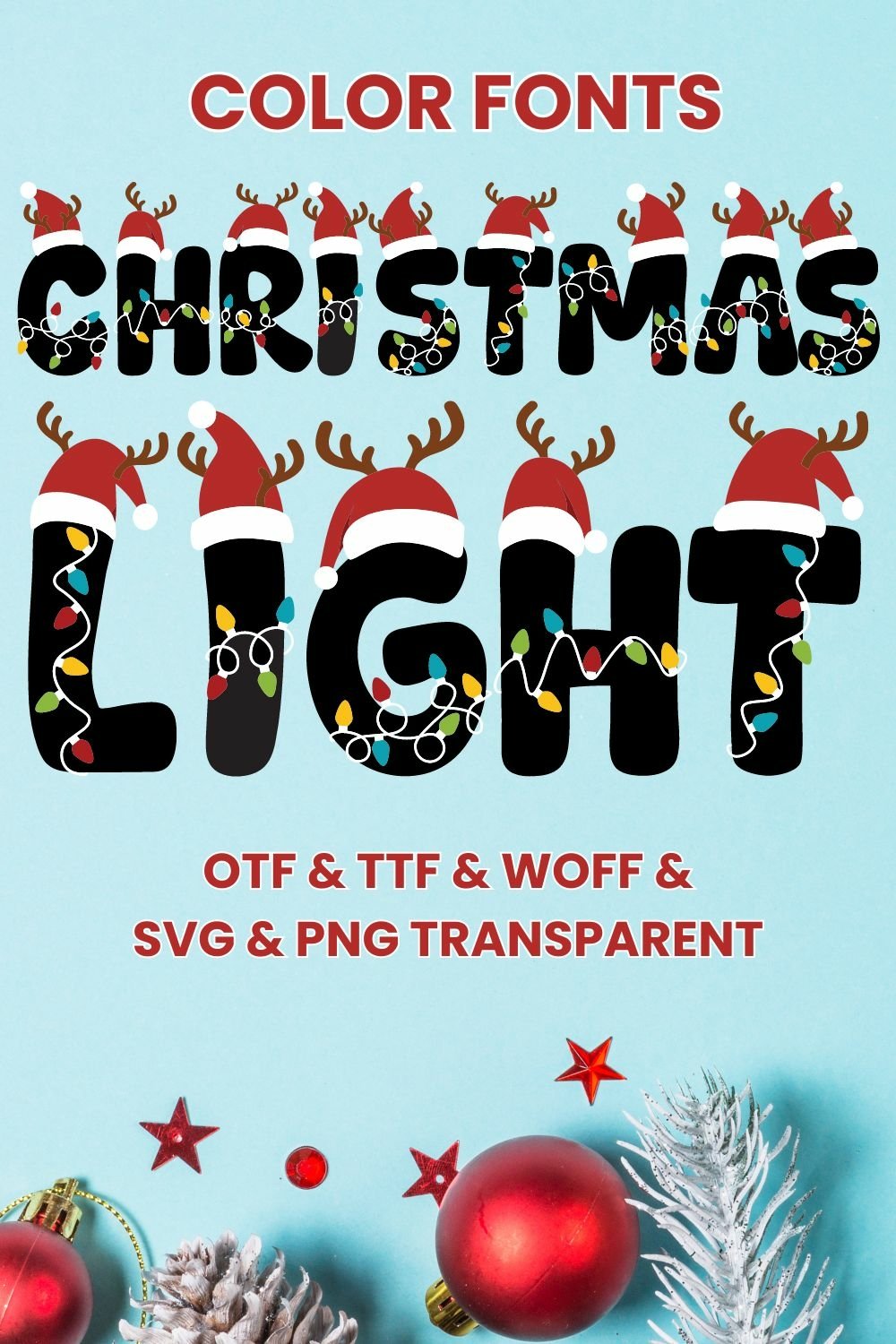 Christmas Light - Color Font