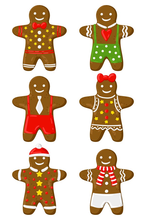 Holiday gingerbread man. Christmas traditional treats, delis