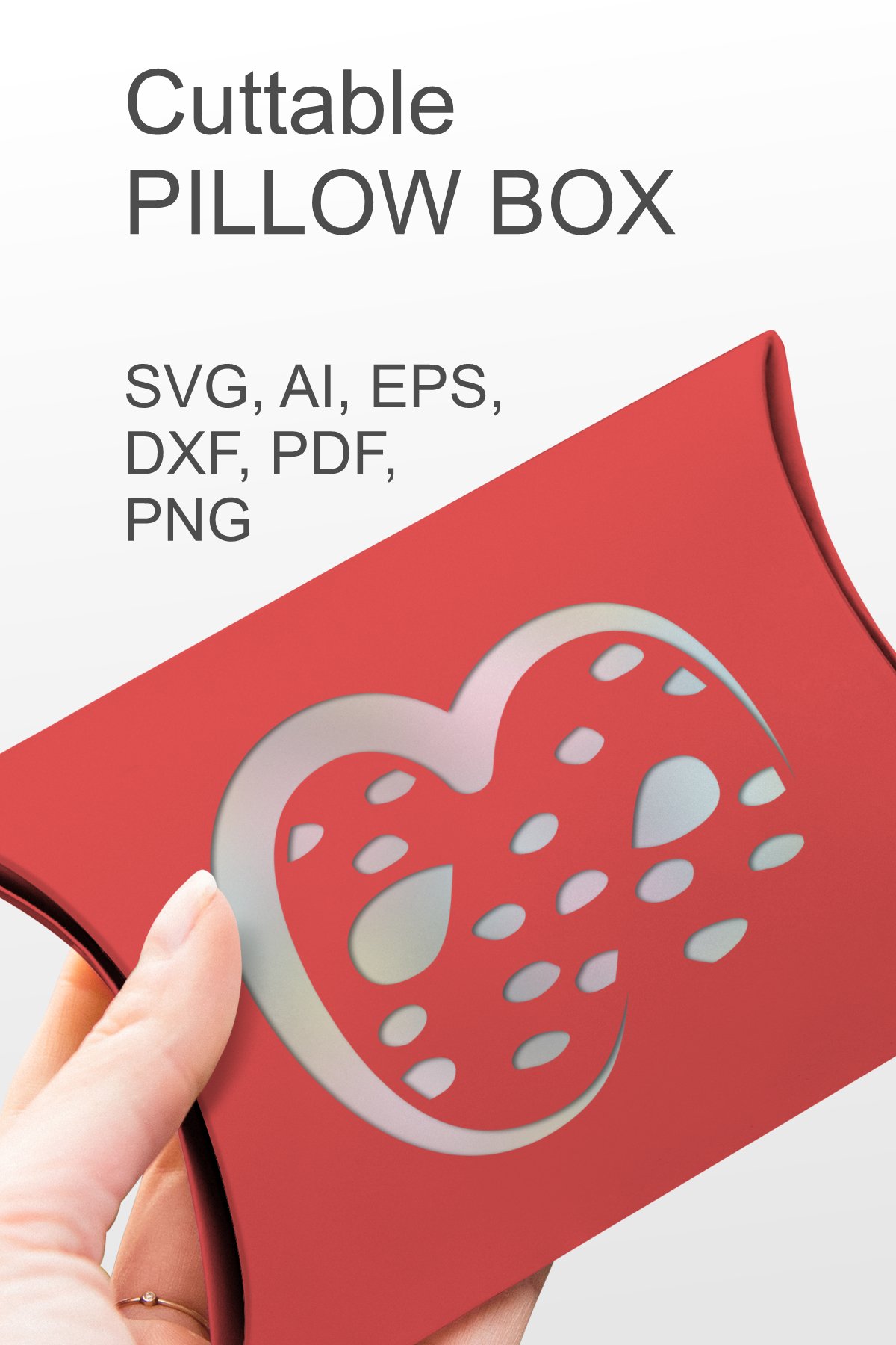 Number 8 Pillow Gift Box Paper Cut Template SVG