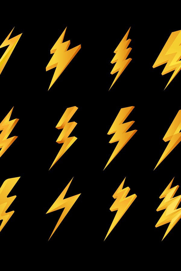 Lightning icons collection