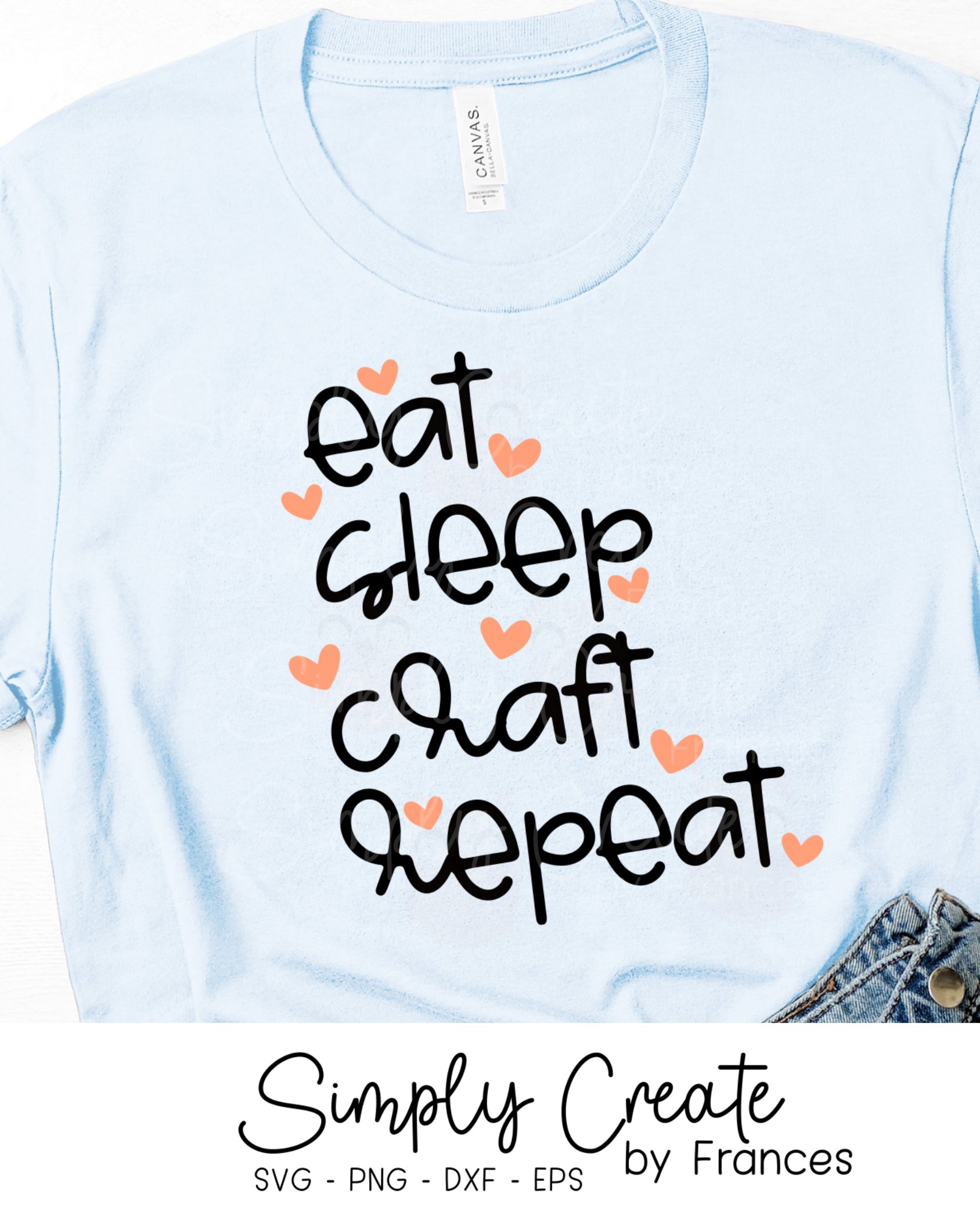 Eat Sleep Craft Repeat SVG | Craft Life