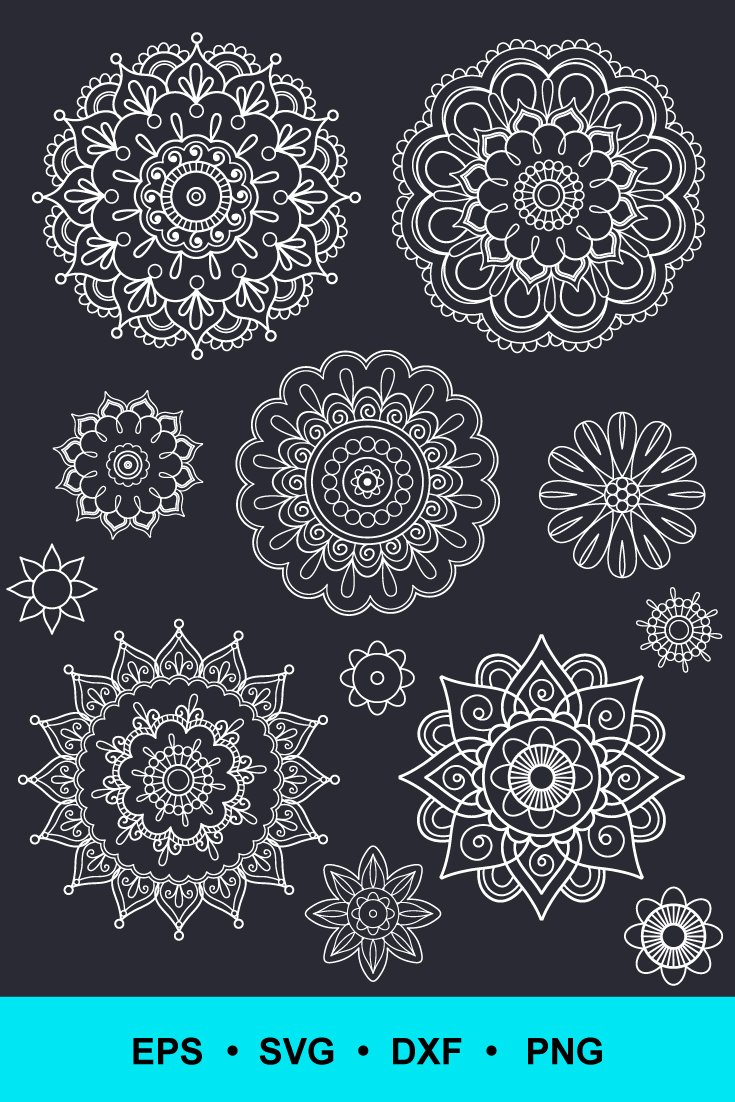 Floral Mandala Vector Clip Art