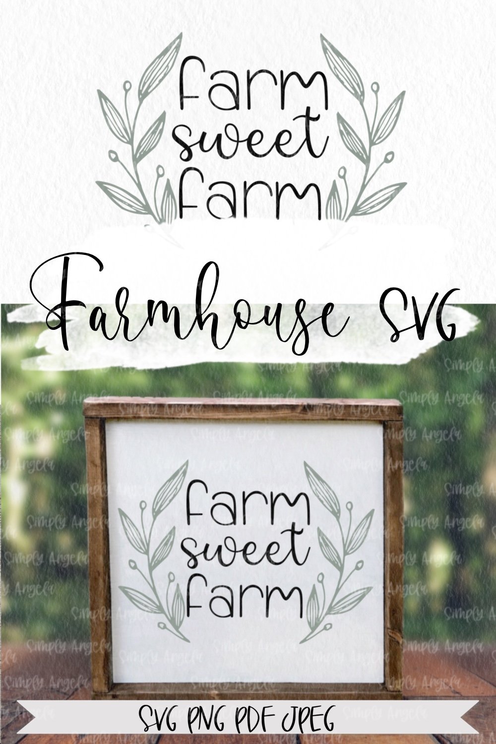 Farm Sweet Farm - Farmhouse SVG cut file